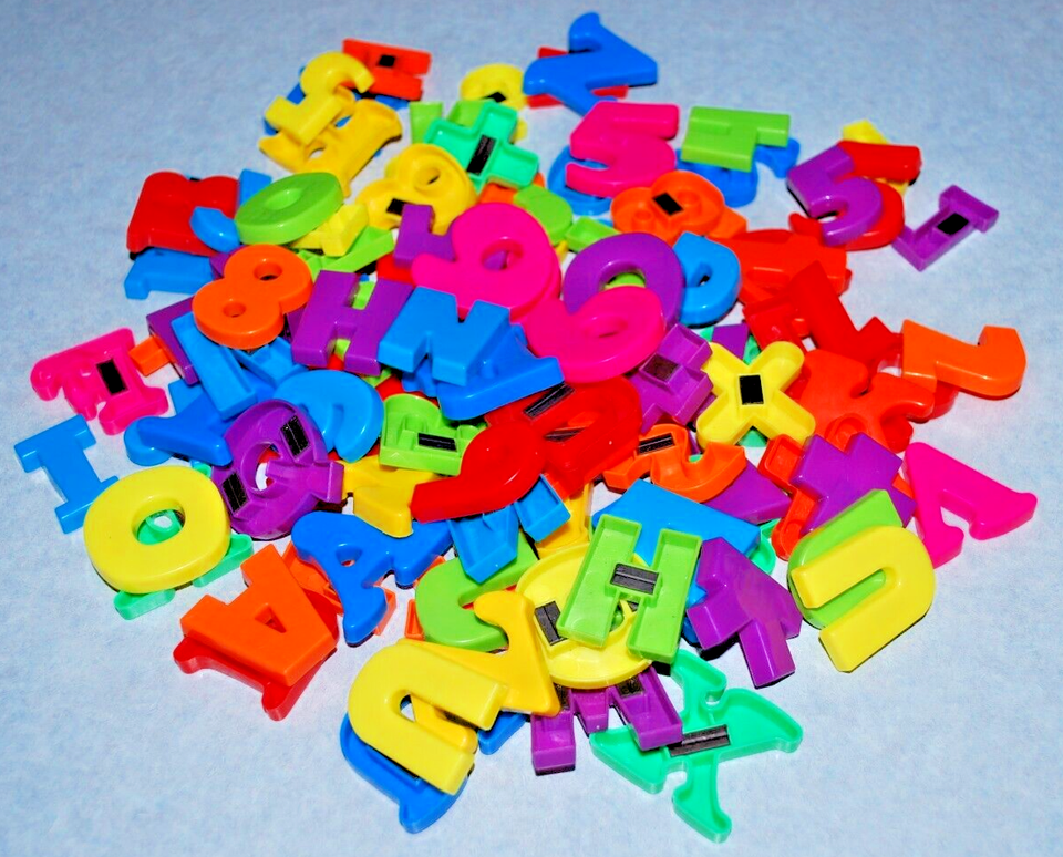 Magnetic Letters Numbers Alphabet ABC 123 Fridge Magnets Preschool ...