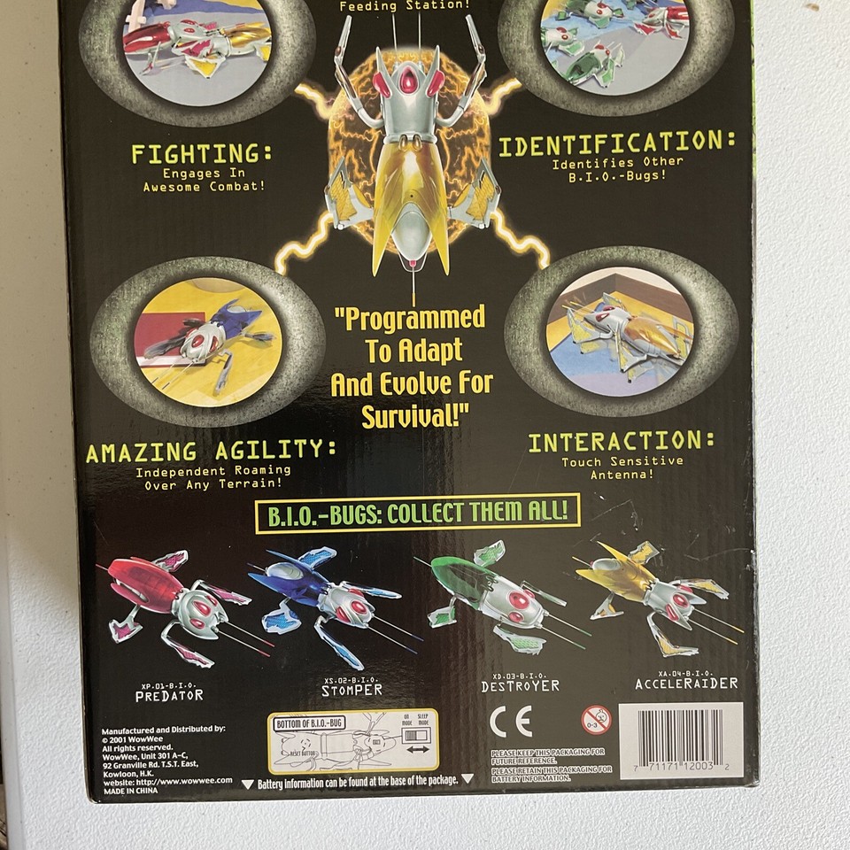 BIO Bugs ACCELERAIDER RC Remote Control Robot XA.04-B.I.O. Hasbro Wow ...