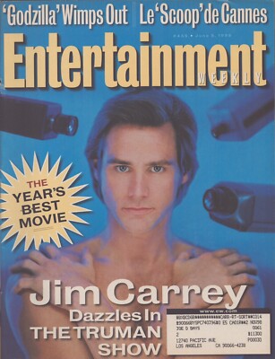 Entertainment Weekly - June 5, 1998 - Jim Carrey: The Truman Show | eBay