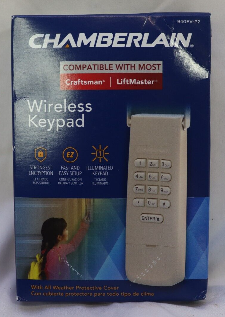 Chamberlain 940EV-P2 Gray Battery Wireless Keypad | eBay