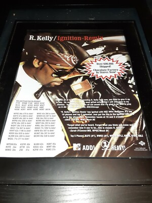 R. Kelly Ignition Remix Rare Original Radio Promo Poster Ad Framed! | eBay