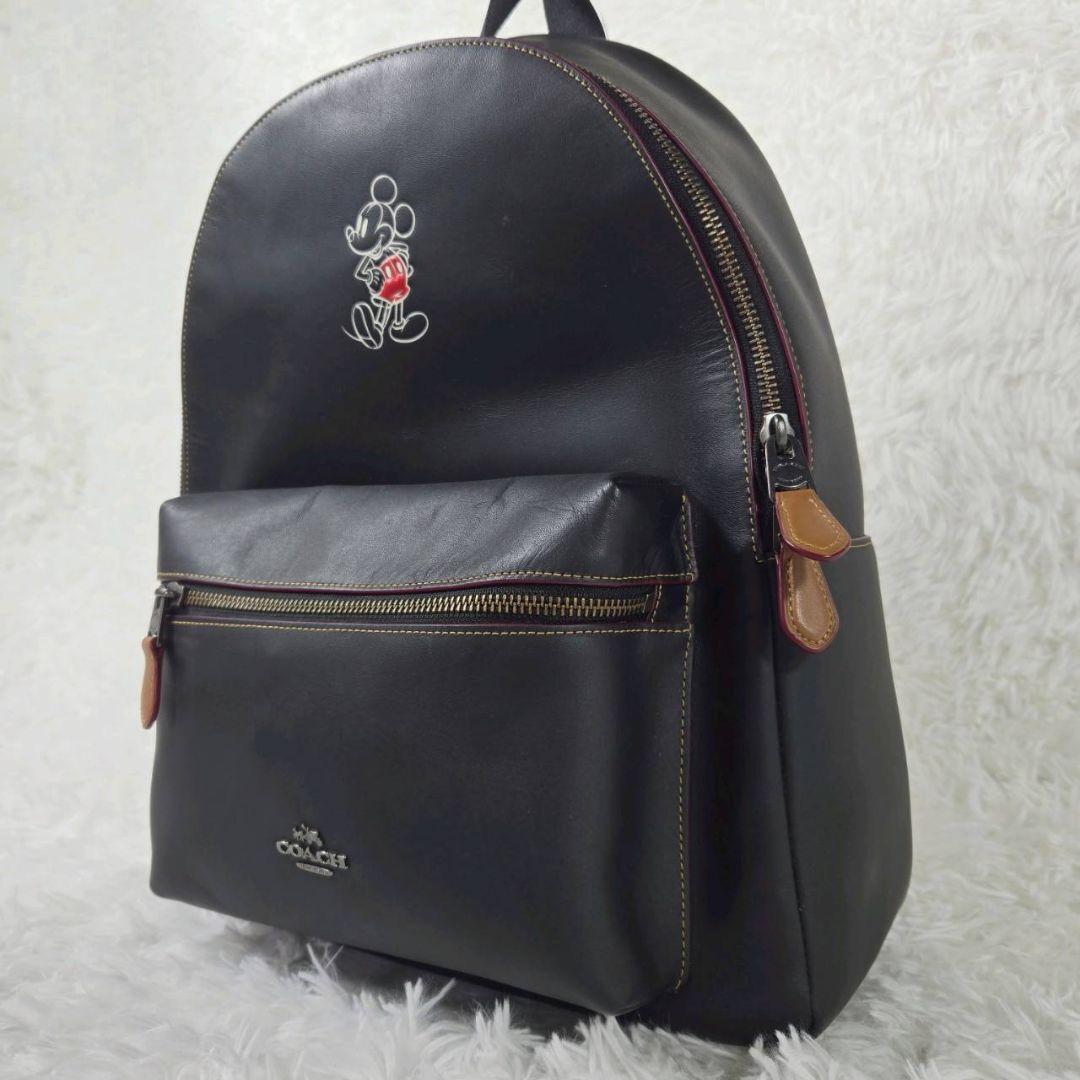 Coach Disney Collaboration Mickey Backpack Leather F5… - Gem