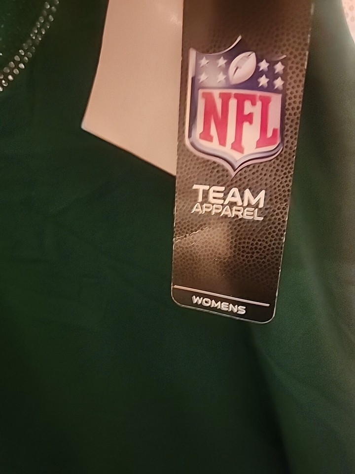 Nfl Team Apparel Women’s Rhinestone V Neck T Shirt New York Jets Size L ...