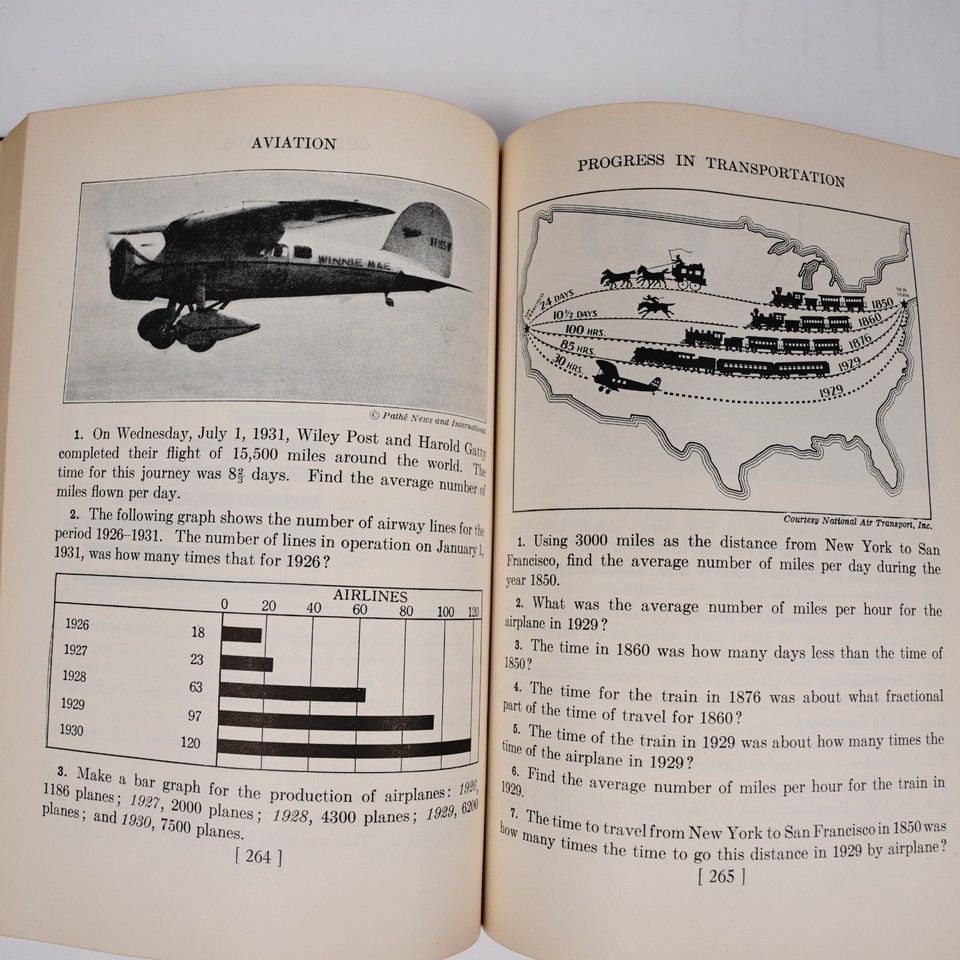 Vtg Arithmetic Math Book Lot of 4, From 1920s-1950s, Hardback | eBay