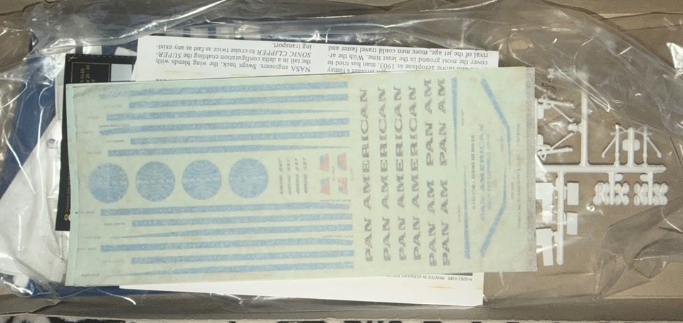 18-263 REVELL 1:200 Scale BOEING SST SUPERSONIC CLIPPER Plastic Model ...