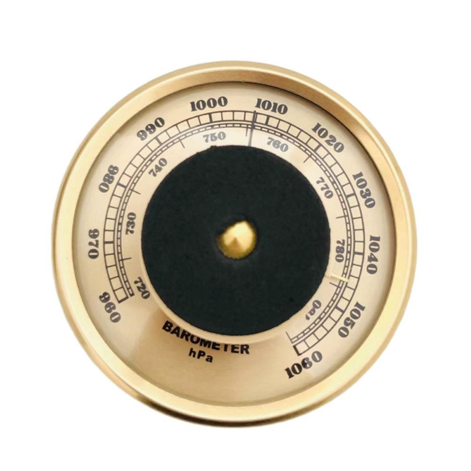70MM Gold Pointer Barometer Household Barometer Pressure Gauge | eBay ...