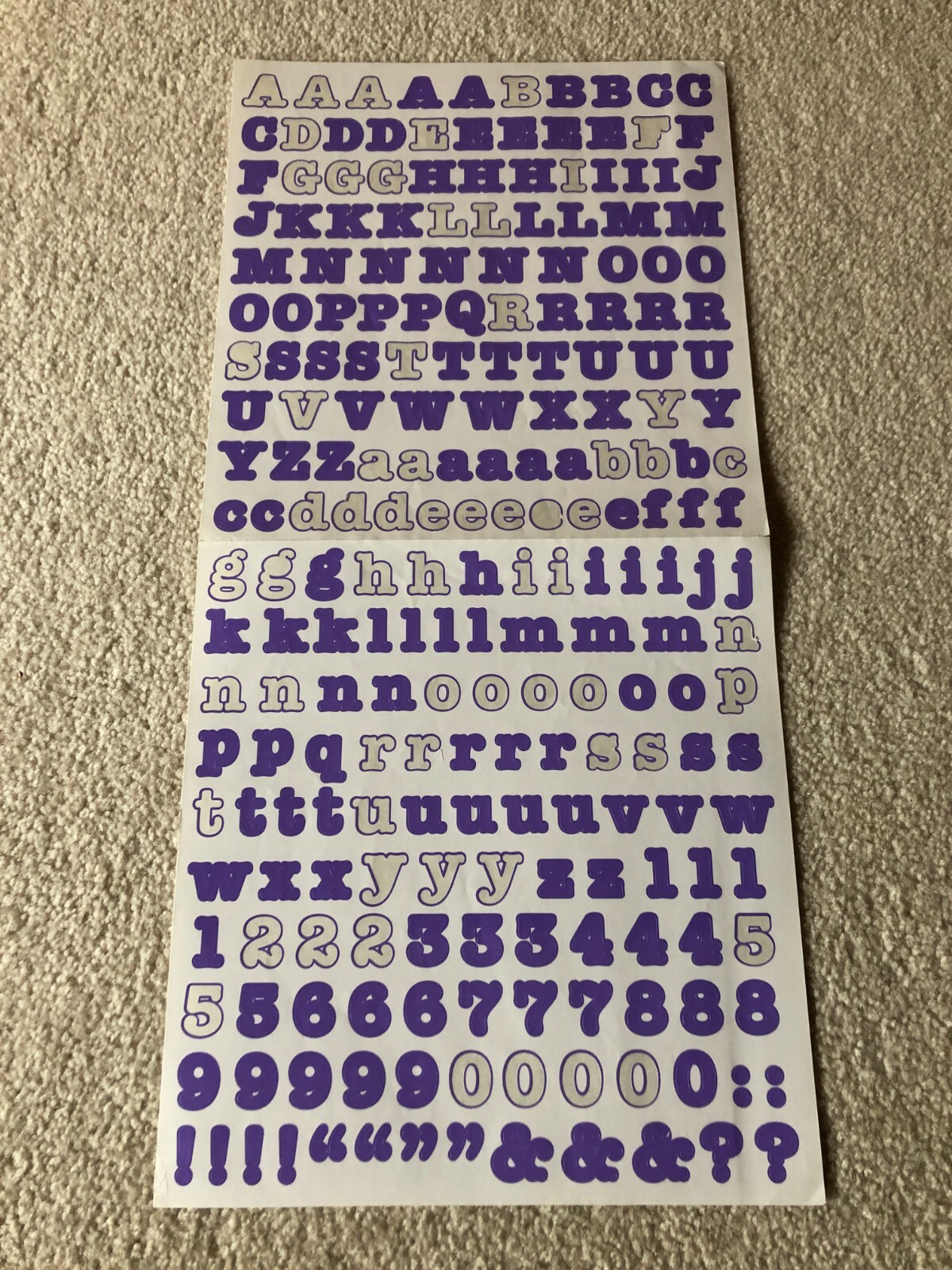 Creative Memories ABC/123 Sticker Sheet-Classy, Sassy & Bold-New & Used ...