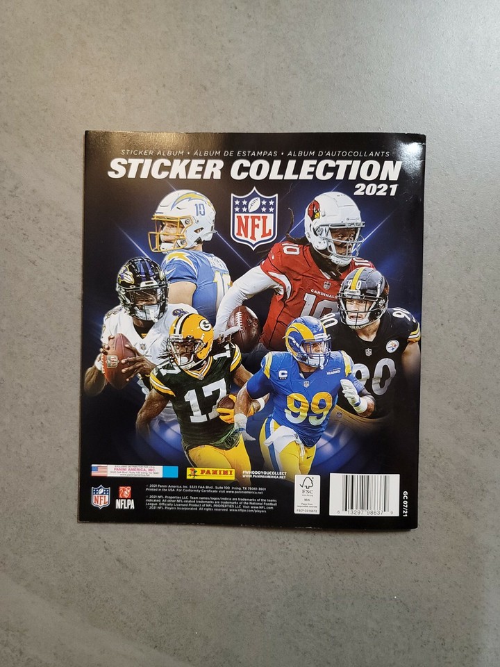 2021-22 PANINI NFL STICKER & CARD COLLECTION STICKER ALBUM NEW FREE ...