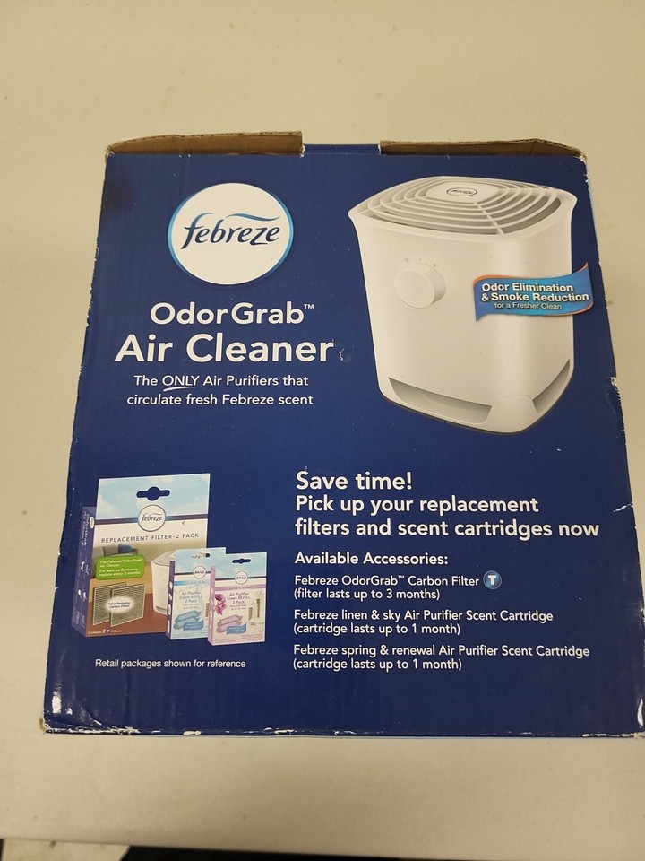 Febreze OdorGrab Air Cleaner/Odor Reducer for smaller spaces- White ...