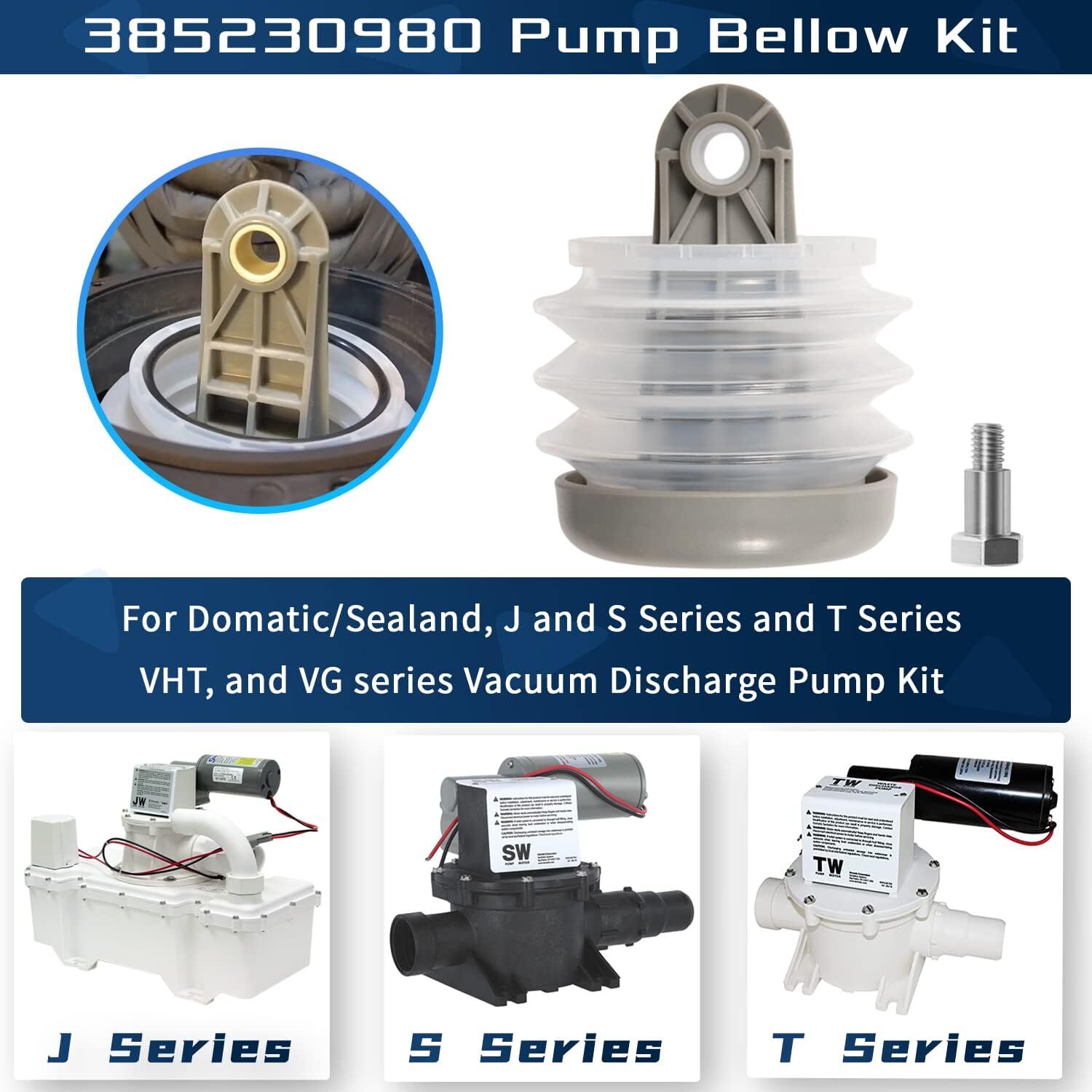 Dometic SeaLand 385230980 Pump Bellows Kit S & T Series Vacuum ...