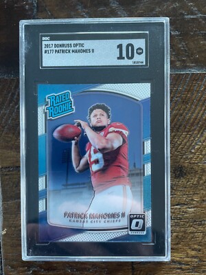 2017 Donruss Optic #177 Patrick Mahomes II Rookie RC SGC 10 Gem MINT | eBay