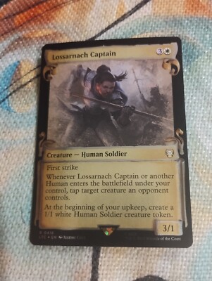 SILVER SCROLL FOIL Lossarnach Captain - LotR - NM - Magic: The ...