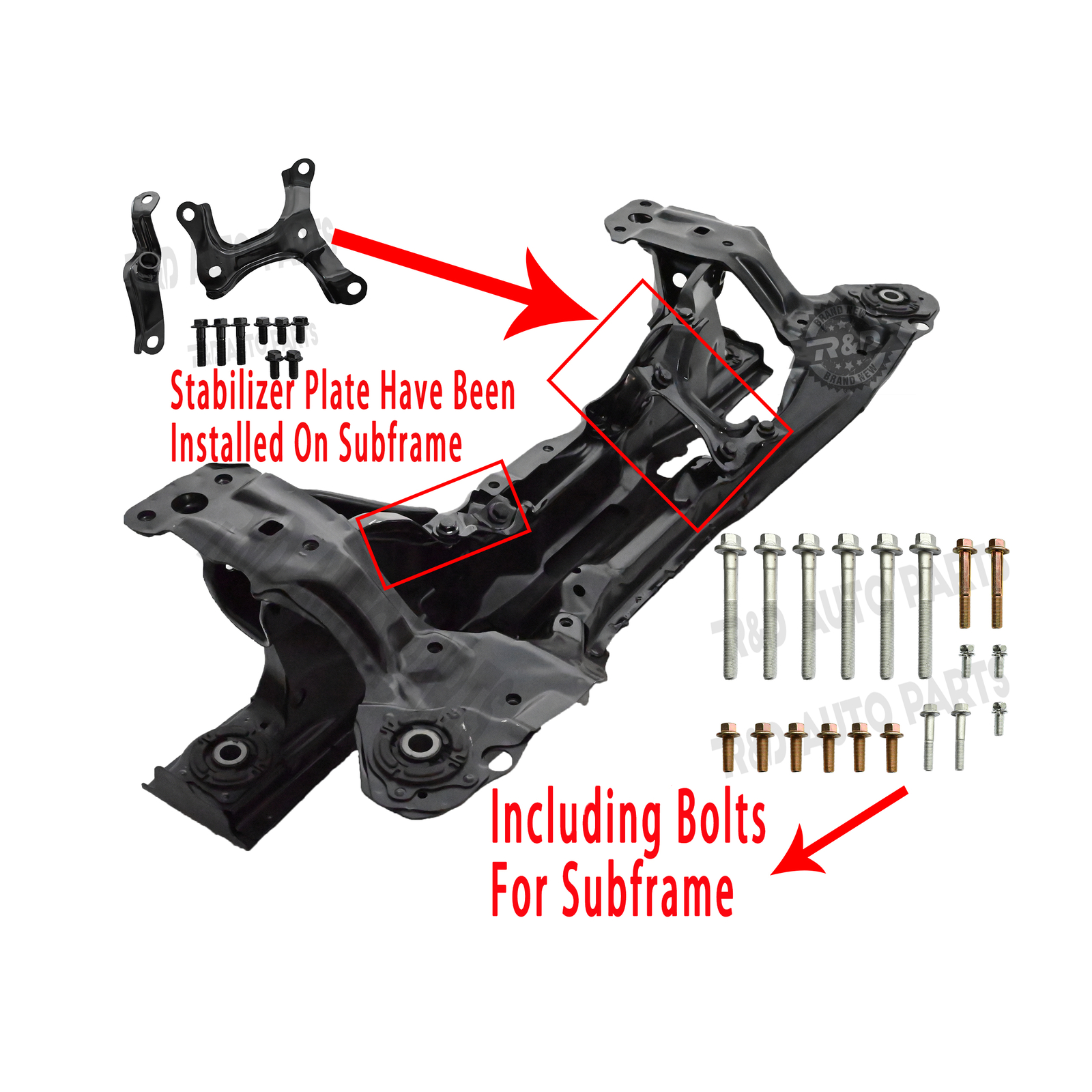 Front back Crossmember Subframe Sub Frame Cradle For 99-03 Acura TL 01 ...