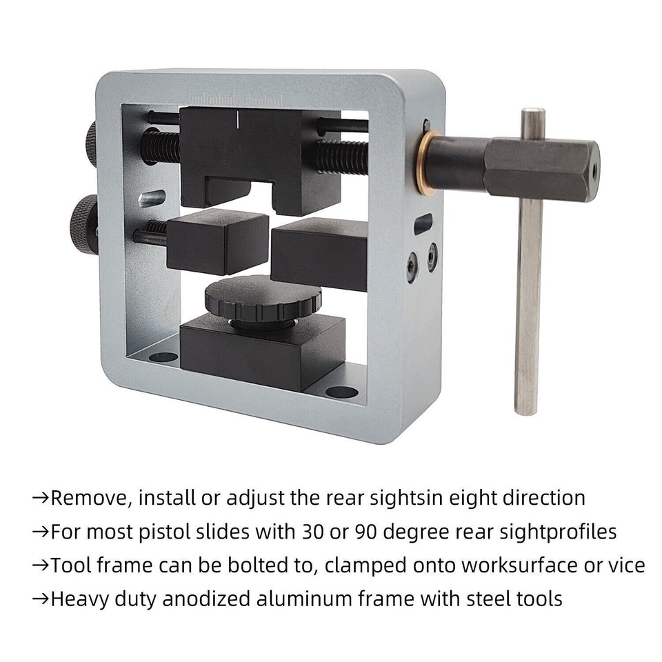 Pistol Slides Rear Sight Pusher Tool for Glock 1911 Sig & Most Handgun ...