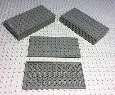 Lego 10 Pieces Dark Bluish Gray 6x12 Plate / Bulk Building Parts Lot | eBay