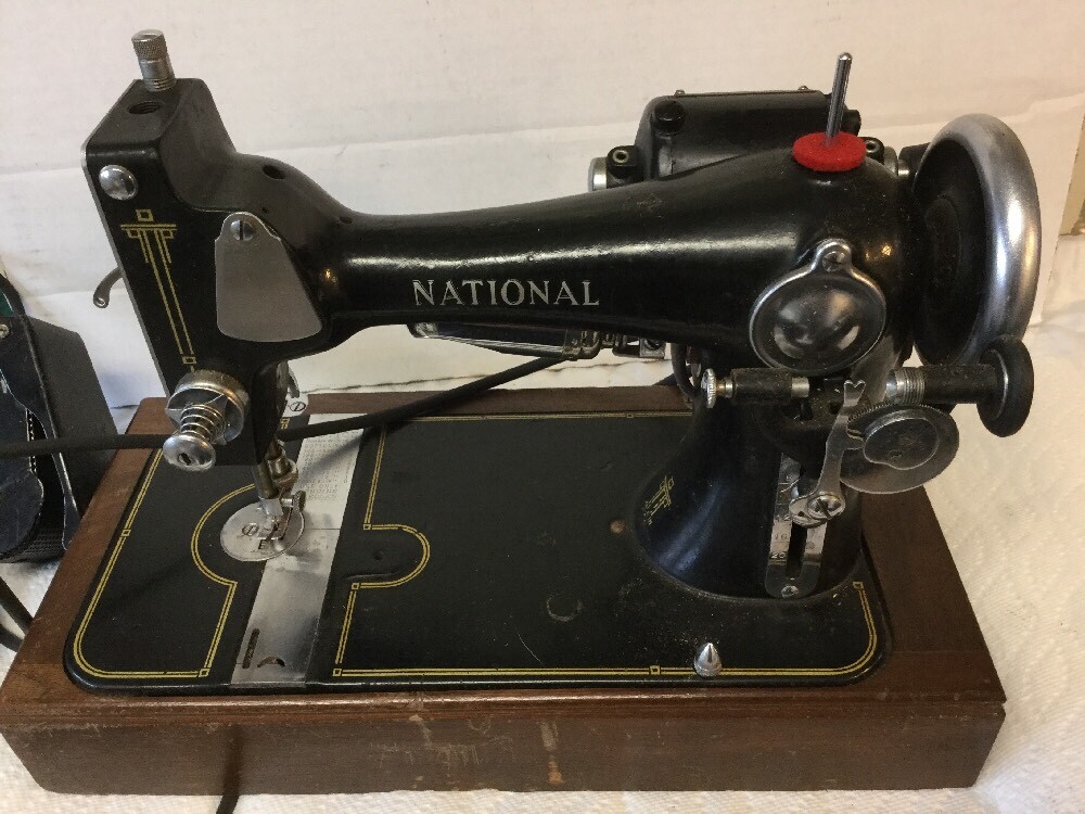 Rare Antique Vintage National Sewing Machine Model 2 in Original ...