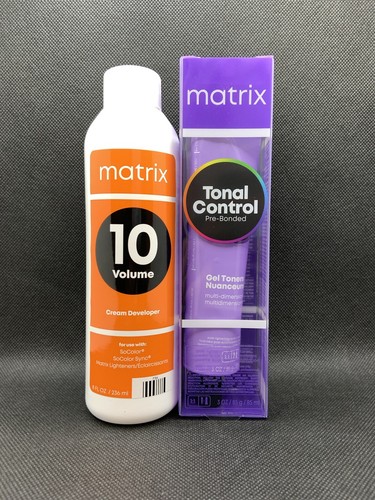 Matrix Pre-Bonded Tonal Control + 10 Volume Cream Developer Bundle | eBay