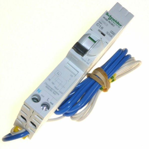 Schneider Acti9 iC60 RCBO 16A 30ma Earth Leakage Circuit Breaker ...