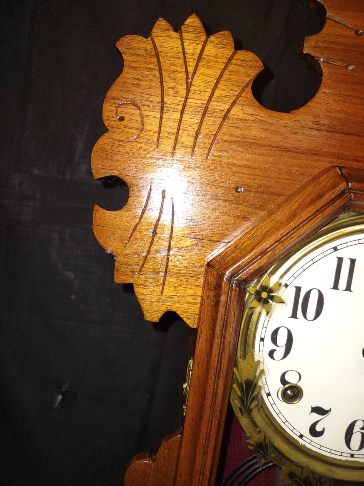 Vintage Antique Parlor Kitchen Mantle Clock with chime Works | eBay