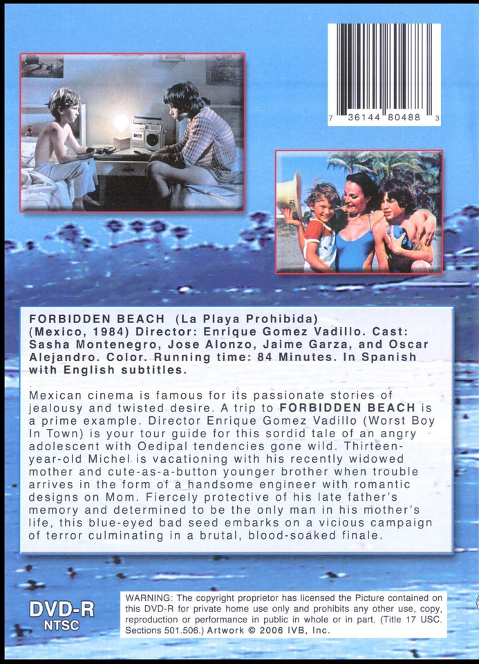 Forbidden Beach (DVD 1985 film) Spanish with English Subtitles | eBay