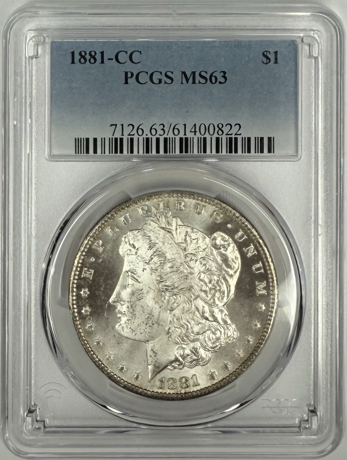 1881 CC Morgan Silver Dollar PCGS MS63 ‼️FLASHY LUSTER - HIGH CONTRAST ...