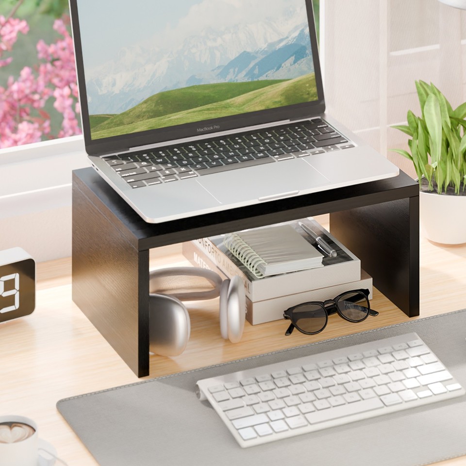 Higher Monitor Stand Riser for Desk Small Monitor Stand TV/Screen/PC ...