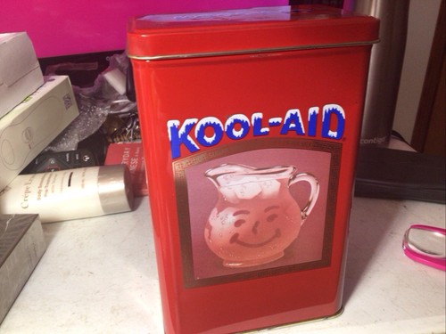 Vintage Kool-Aid Tin Red Collectible Canister Metal Empty Can | eBay