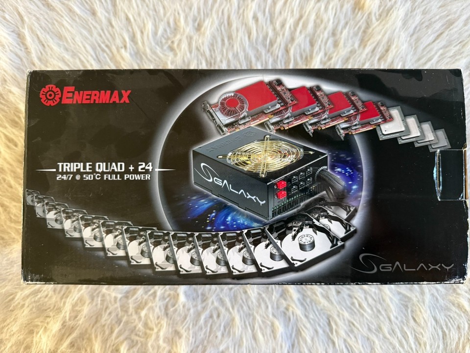 Enermax Galaxy 1000W Modular Power Supply EGX1000EWL + Boxes & Cables ...