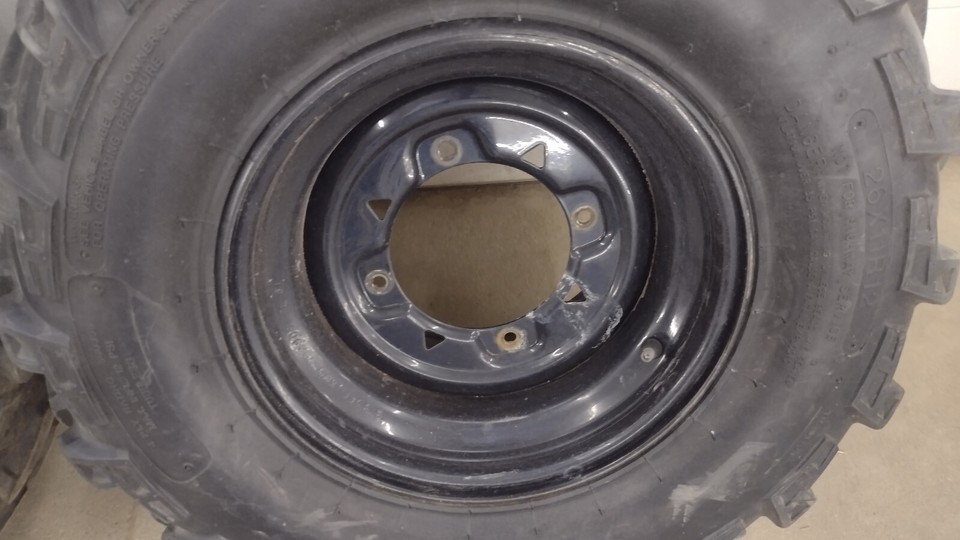 Polaris Ranger Sportsman 500 600 700 800 12x8 Wheel Rim Rear (Black ...