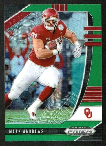 Mark Andrews 2020 Panini Draft Picks #66 Green Prizm SP Baltimore ...