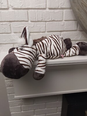Nici USA Wild Friends Zebra Classic Plush Doll Black White 50cm 19.5 ...