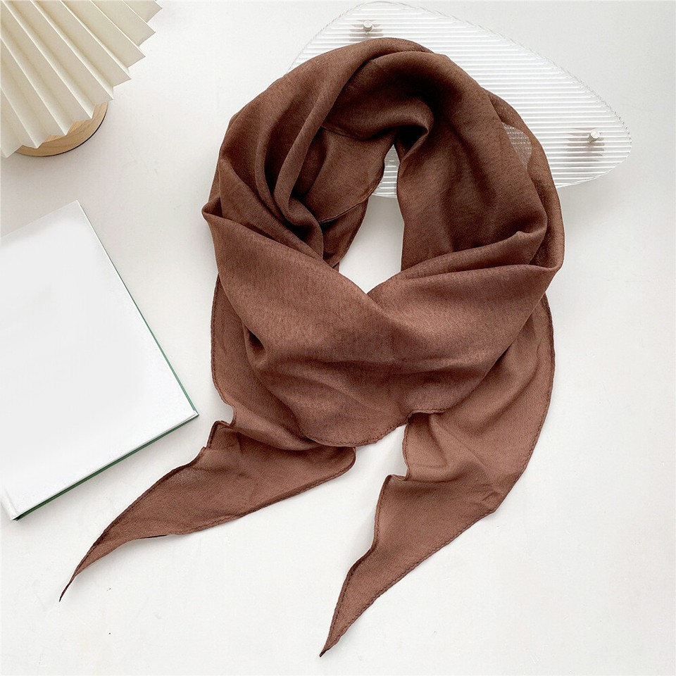 50*175cm Solid Color Scarf Women's Neck Scarf Fashion Shawls Wraps Soft ...