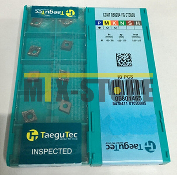 10pcs/box Brand New TaeguTec CNC Blade CCMT060204-FG CT3000 Carbide ...