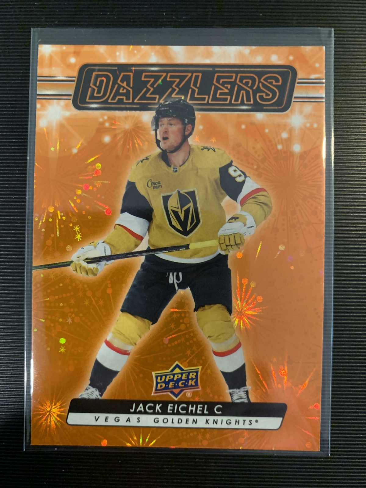 JACK EICHEL 2023-24 UPPER DECK SERIES 2 ORANGE DAZZLERS SP #62 FREE USA ...