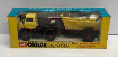 CORGI MAJOR Toys 1145 MERCEDES BENZ UNIMOG 406 W/ GOOSE DUMPER in ...