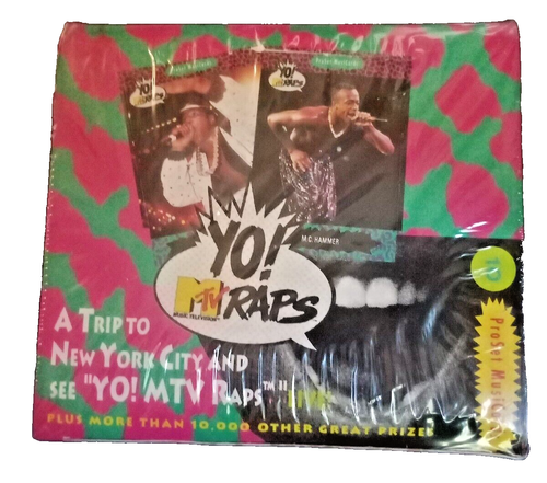 Pro Set 1991 - Yo! MTV Raps Music Cards Factory Sealed Box 36 Packs New ...
