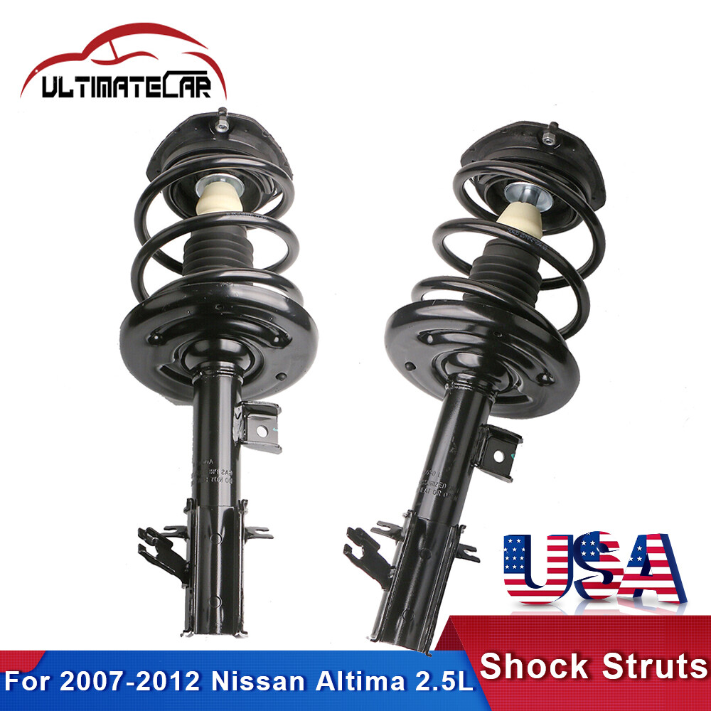 Set of 2 Front Spring Struts Shock For 2007-2012 Nissan Altima S SR ...