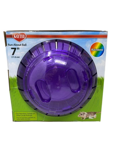 Kaytee Run-About Ball 7" Rainbow Exercise Ball For Small Animals purple ...
