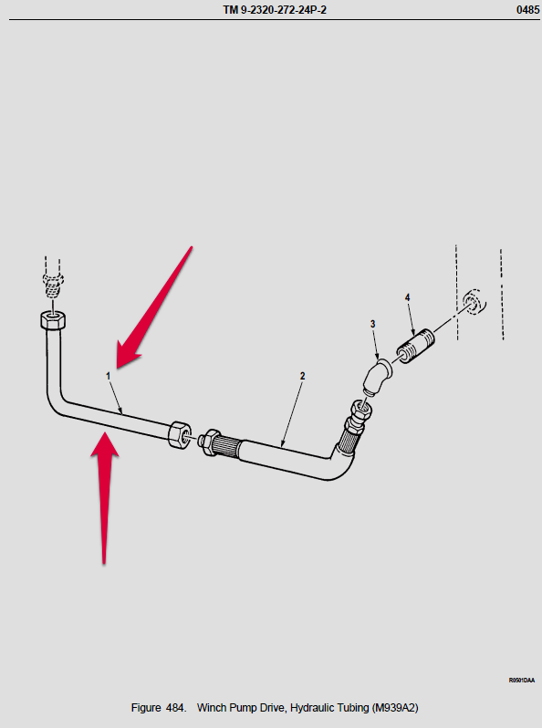 M939 WINCH PUMP TUBE 20510863 | eBay
