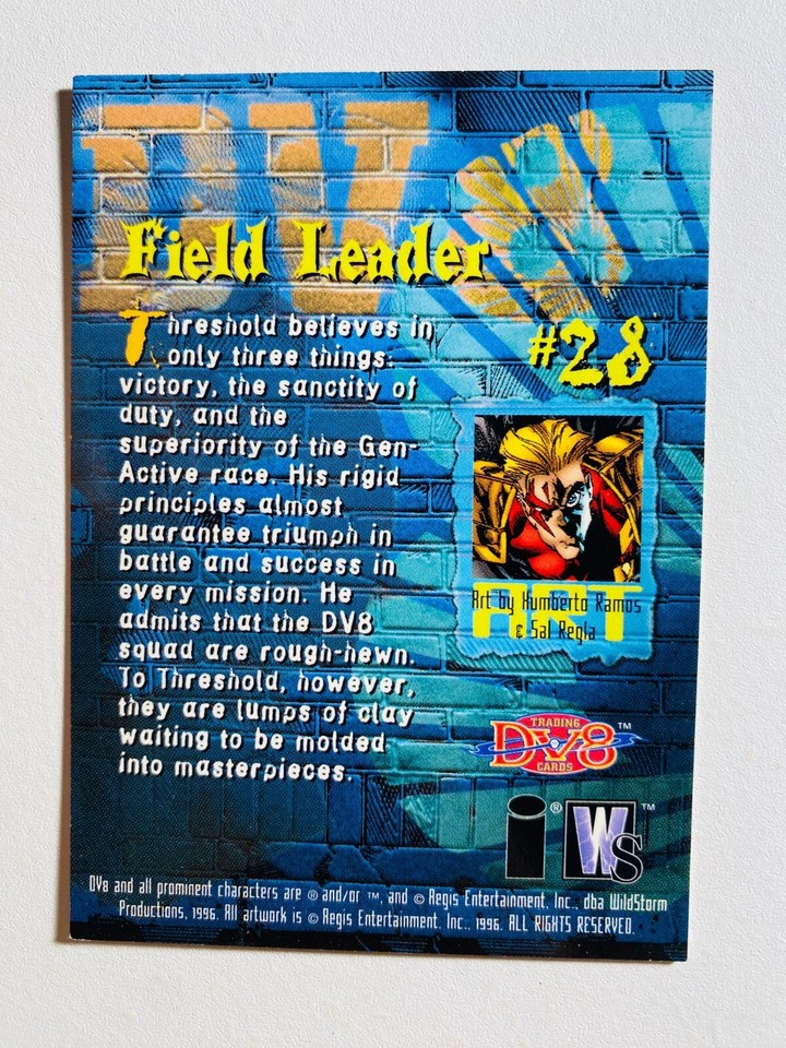 1996 WILDSTORM DV8 #28 FIELD LEADER NM-MT CARD | eBay