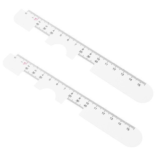 2 Pcs Pupil Distance Ruler Student Pupillary Measurement Tool Eyewear ...