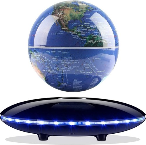 Magnetic Levitation Globe World Map 360 Degree Auto-rotating AC100V ...