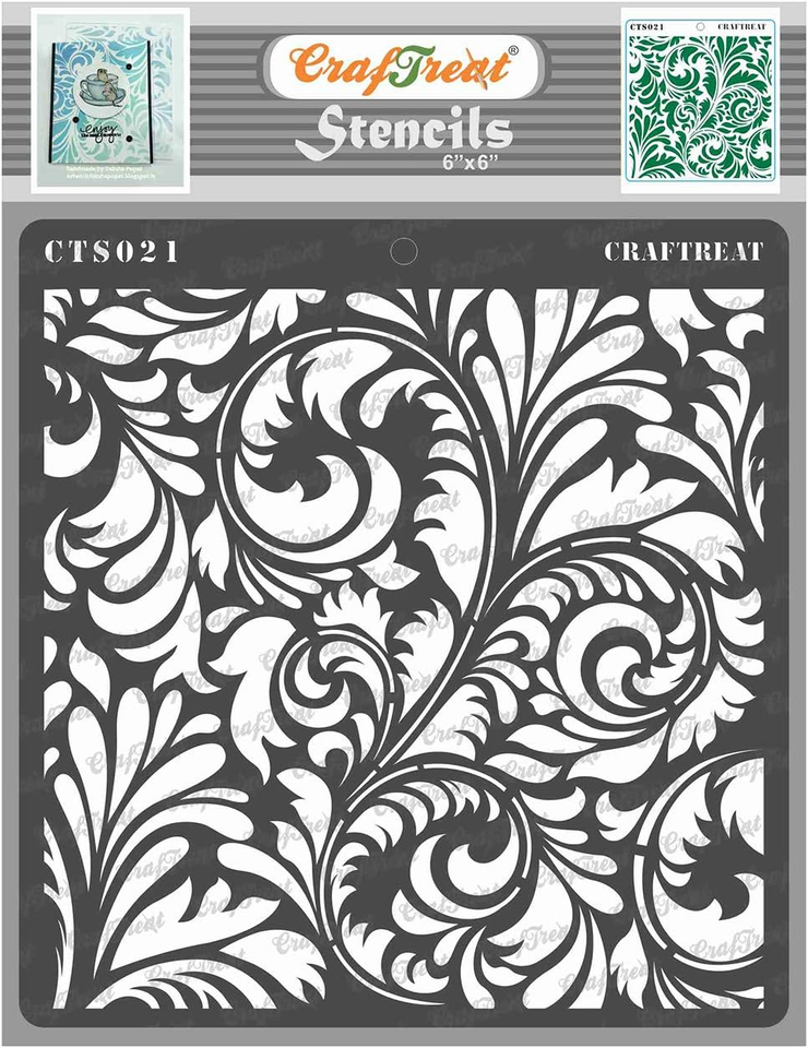 Reusable Floral Stencils for Painting on Wood, Canvas, Paper, Fabric ...