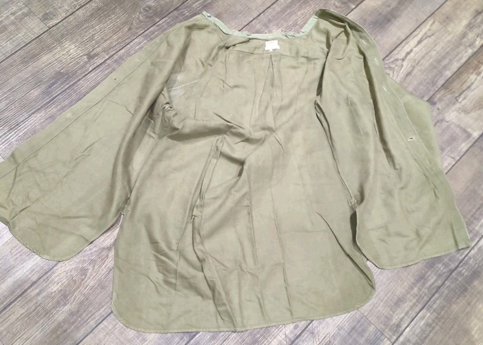 British Army WW2 Era Green Cotton Shirt Collarless 40-42" Coles ...
