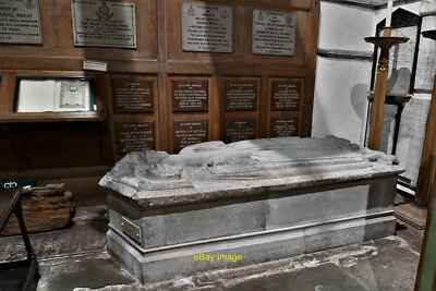 Photo 6x4 Brecon Cathedral: c14th Havard Chapel; c14th tomb of Walter ...