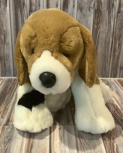 Build-A-Bear Plush Stuffed Animal Beagle Puppy Dog Brown White Spots 19 ...