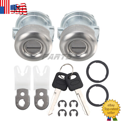 7C3Z1521990A For Ford Doors or Tailgate Key Lock Cylinder With 2 Keys ...