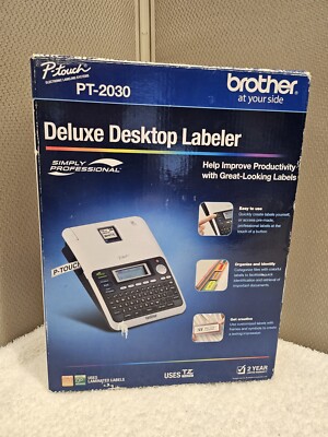 Brother PT-2030 Deluxe Desktop Labeler P-touch 12502626541| eBay
