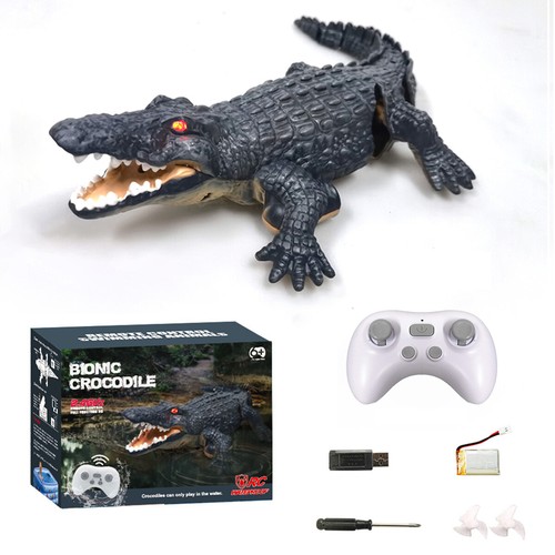 RC Crocodile Toy Remote Control Alligator Toy High Simulation Crocodile ...