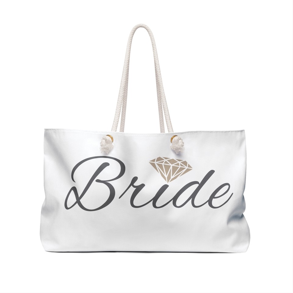 Bride Weekender Bag, Bridal Shower Gift, Wedding Tote, Gift for Bride ...